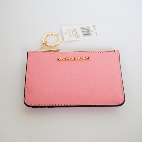 Michael Kors | Bags | Michael Kors Jst S Coin Pouch Id Wallet Carnation ...